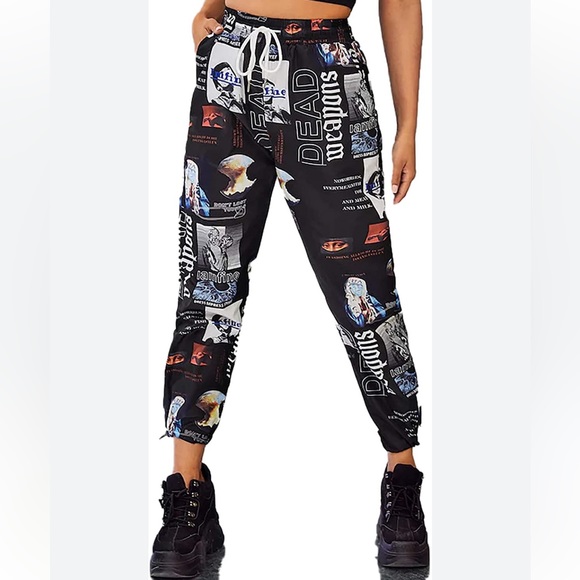 Source Unknown | Pants & Jumpsuits | Y2k Parachute Pants With Tie ...